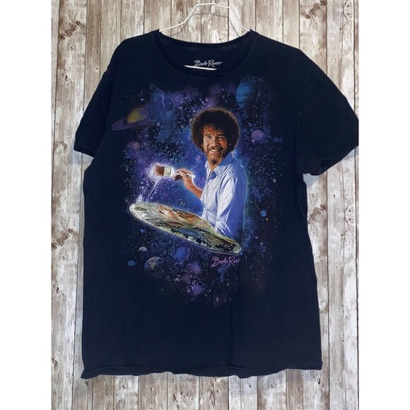 Bob Ross | Shirts | Mens Bob Ross Joy Of Painting Space Galaxy Tee ...